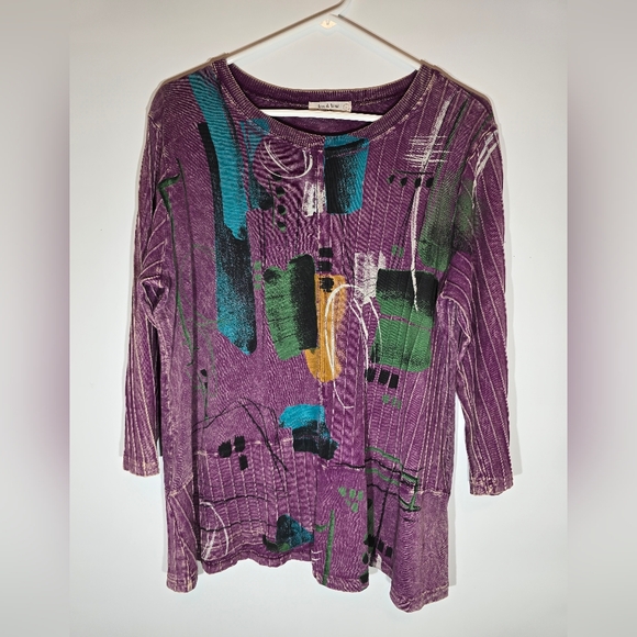 Jane & Jess | Tops | Jess Jane Purple Top | Poshmark